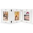 Sfugno 4x6 Triple Picture Frame, Rustic Wood, Hinged Folding Collage ...