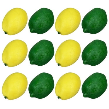 Coolmade 12pcs Fake Lemon Artificial Fruits Lifelike Lemons Simulation ...