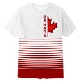 Boys Shirts T Shirt Graphic Embroidered Maple Leaf Canadian Patriotic ...