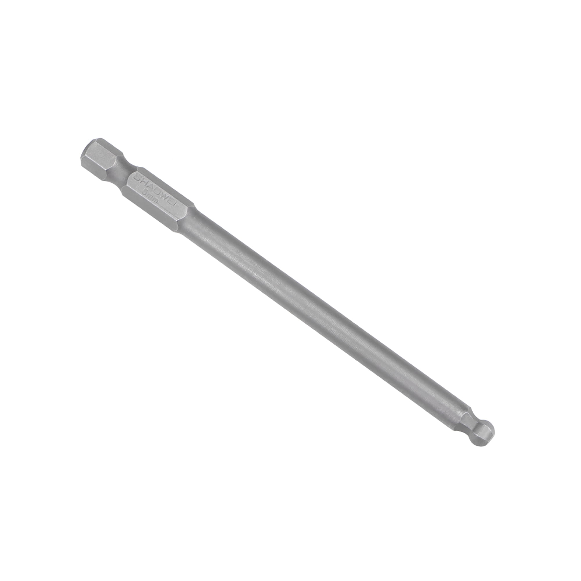 Ball End Hex Bits 1/4-inch Hex Shank 3.9 Inch Length Magnetic H5 Head ...