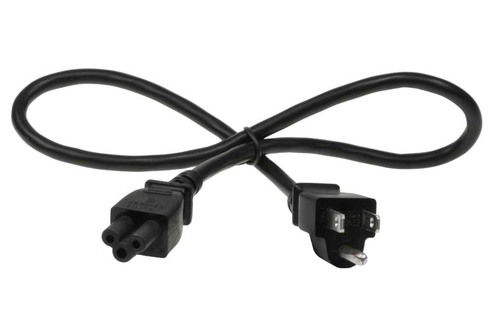 Notebook Power Cord C5 Cloverleaf Plug 1ft. - Walmart.com