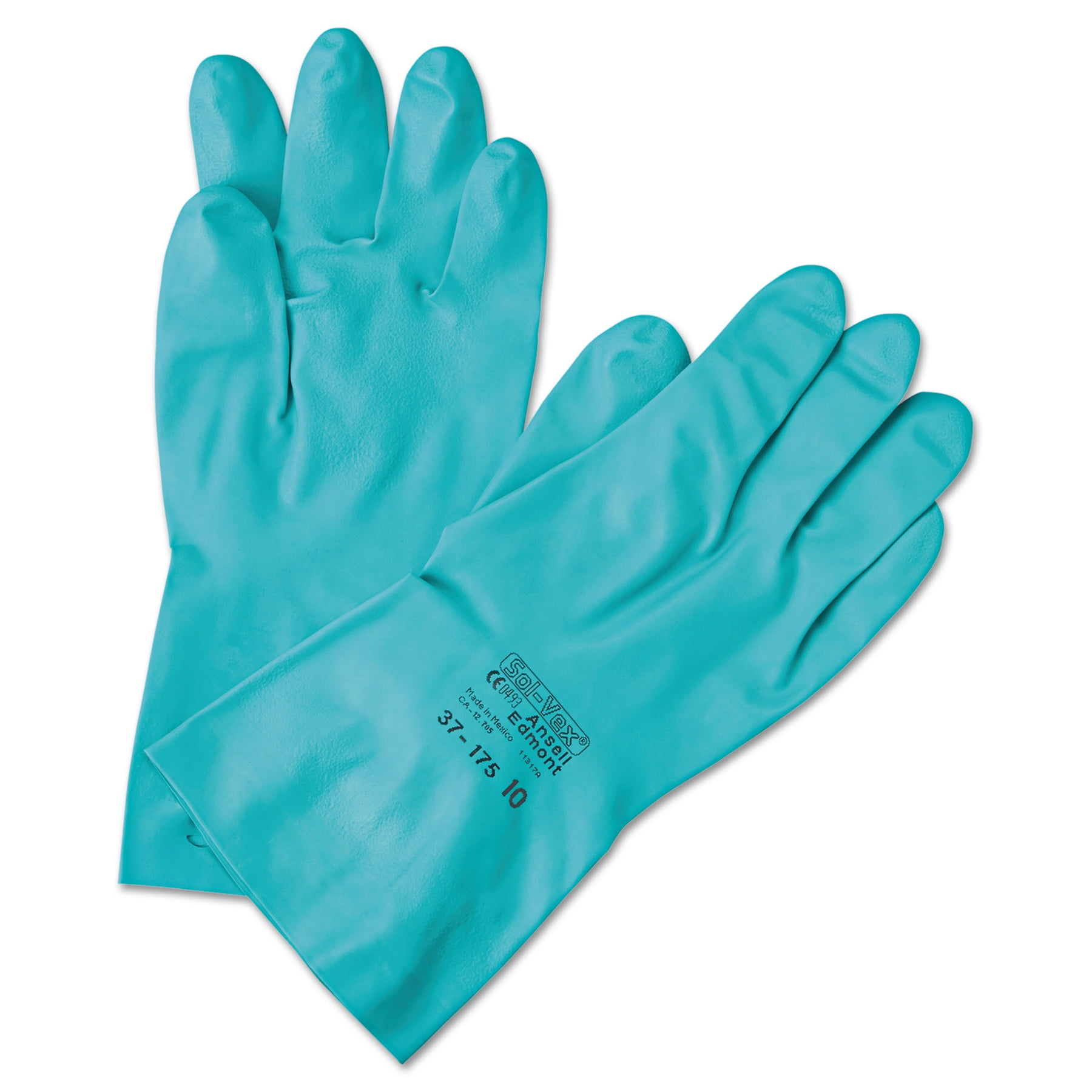 Ansell 37-175 14 Solvex Nitrile Flock Lined Glove Size 8 tillescenter ...