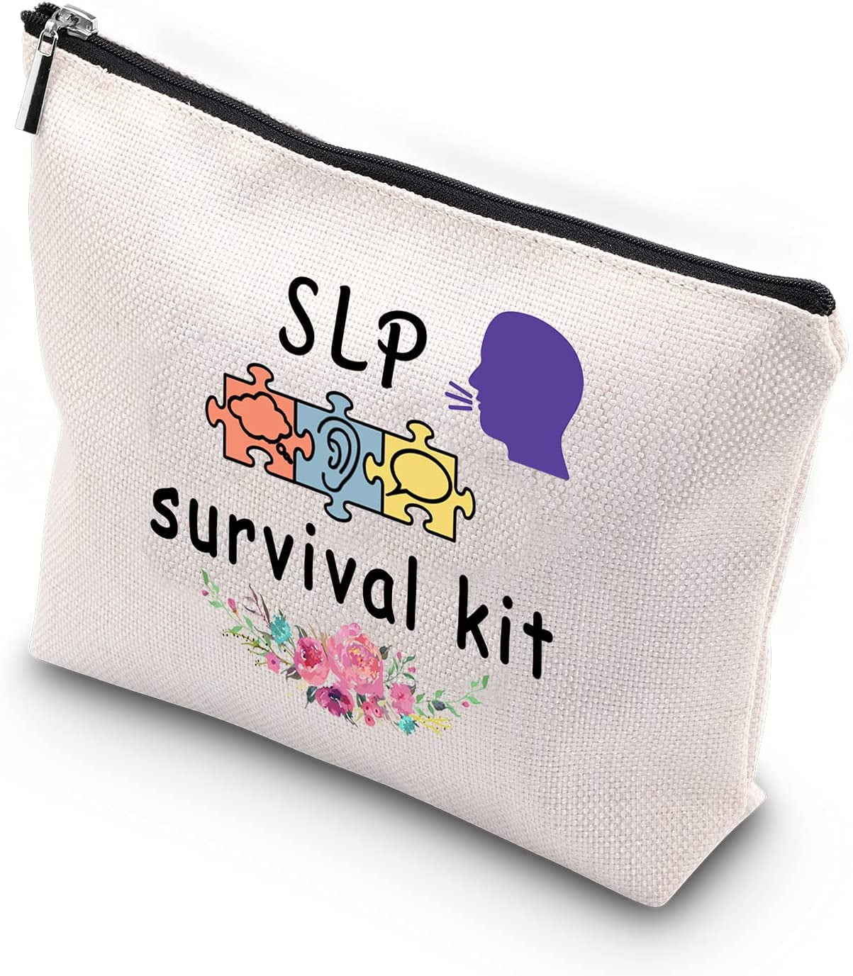 SLP Survival Kit Speech Therapist Gift Zipper Pouch Makeup Bag for ...