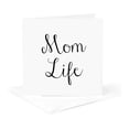 3drose, Image of Mom Life Quote, 6 Greeting Cards with Envelopes ...