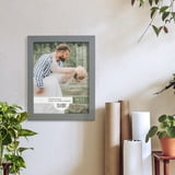 Wexford Home Grooved 8x10 Grey Wooden Picture Frames Set of 2 for Wall ...