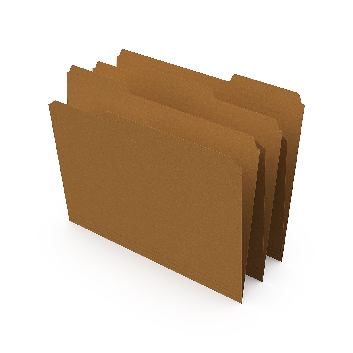 Staples Colored Top-Tab File Folders 3 Tab Kraft Letter Size 100/Pack ...