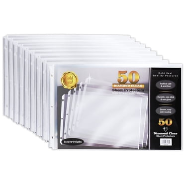 C-Line Side Loading Polypropylene Sheet Protector, Clear, 2", 11 x 8 1/ ...