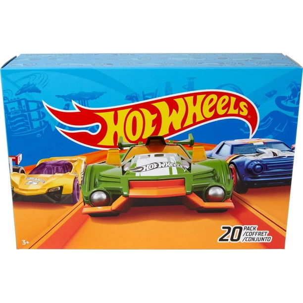 Hot Wheels Set of 20 Toy Cars & Trucks in 1:64 Scale, Collectible ...