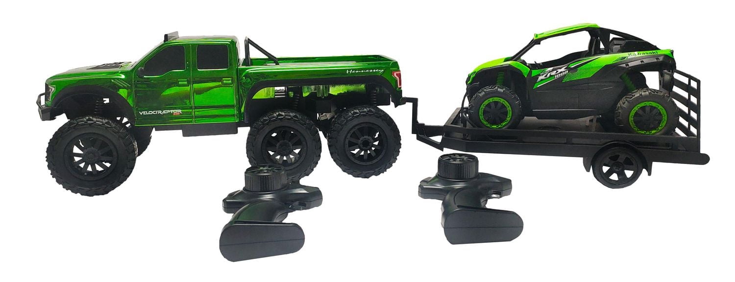 Ford Velociraptor Remote Control 1:10 Scale Toy Truck with Kawasaki KRX ...
