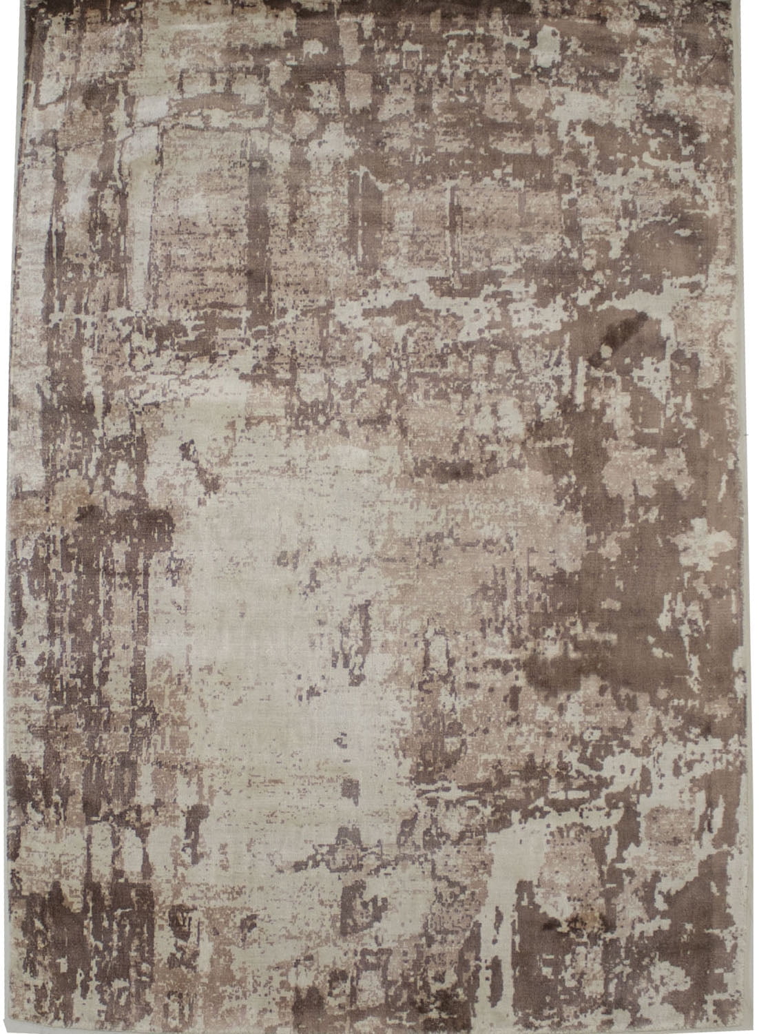 Distressed Brown Floral 4X6 Hand-Loomed Modern Rug - Walmart.com