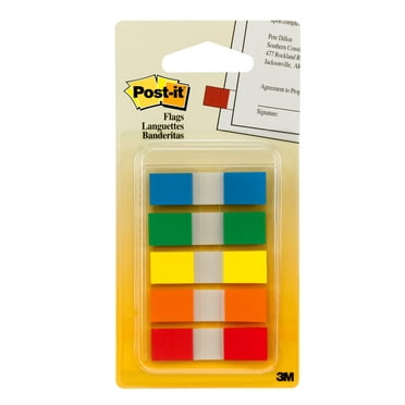 Post-It Arrow Flags, Assorted Bright Colors, .47 in. Wide, 24/Dispenser ...