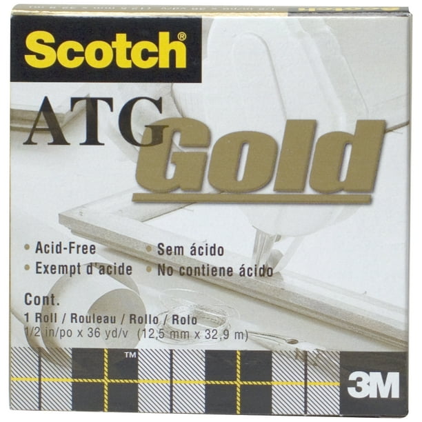 3M #908 Acid-Free Adhesive Transfer Tape, 1/2" x 36" - Walmart.com ...