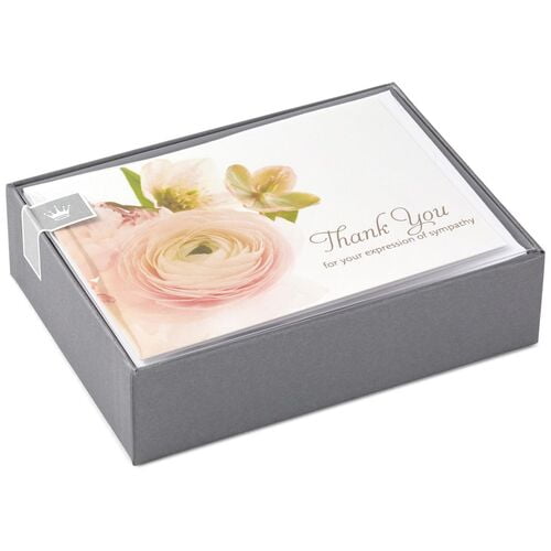 Flower Bouquet Funeral Thank You Notes, Box of 20 - Walmart.com
