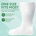 Impresa 2-Pack Unisex Extra Width Socks for Lymphedema, Swollen Feet ...
