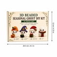 2026 3D Beaded Ghost DIY Kit, 4 Seasonal Ghost Designs Beading Kit for ...
