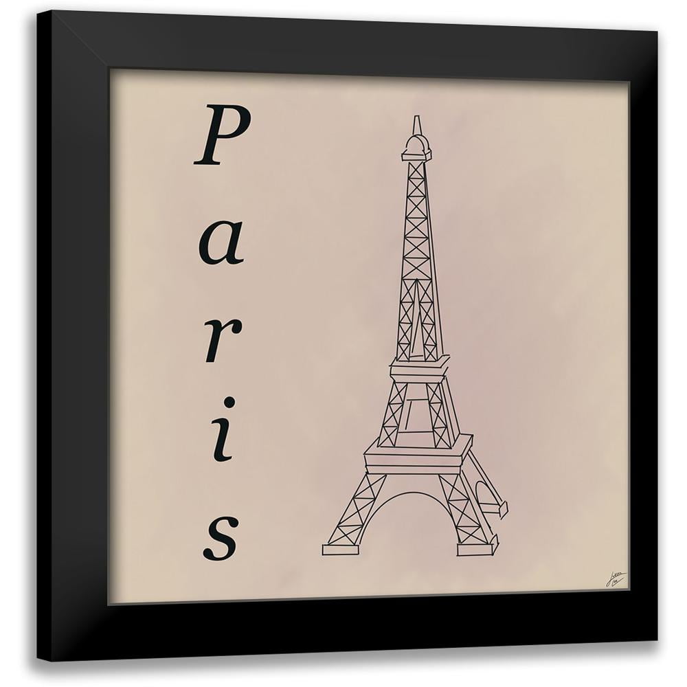 Lee, Judson 15x15 Black Modern Framed Museum Art Print Titled - Eiffel ...