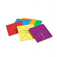 Learning Resources Double-Sided Rainbow Geoboards, 5", Math ...