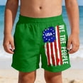 Byoo Little Boy American Flag Printed Shorts 4th of July Independence ...