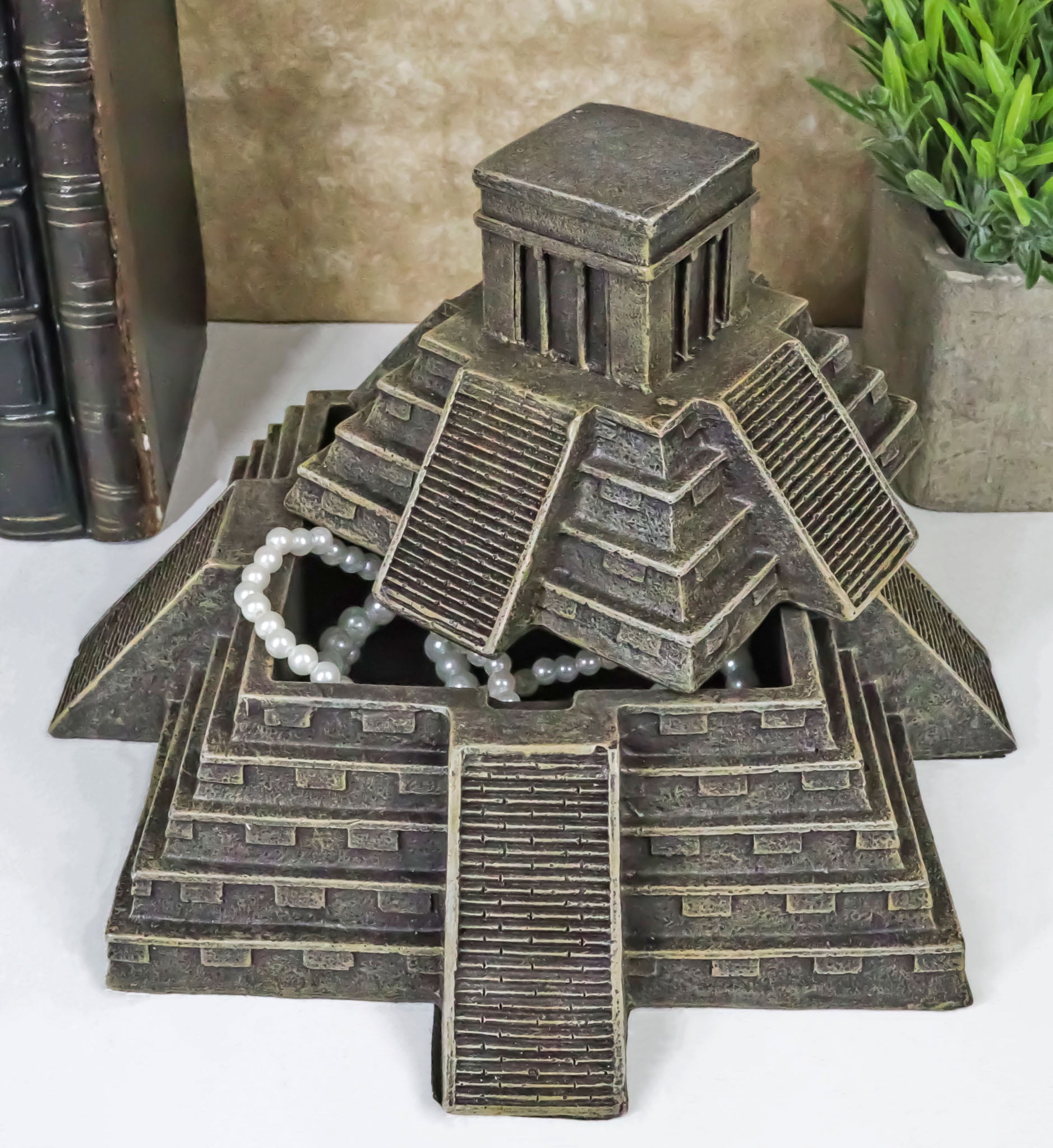 Mesoamerican Aztec Pyramid Of The Sun And Moon Decorative Jewelry Box ...