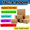 Tag-A-Room 1150 Colored Moving Labels & Blank Stickers - Fragile ...