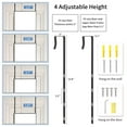 AnyRose Full Length Mirror 16" x 50" Aluminum Alloy Over The Door ...