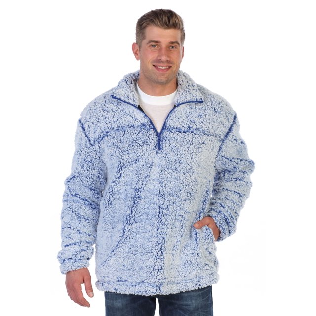 Gioberti Men and Women Super Soft Sherpa 1/4 Zip Pullover Sweater ...