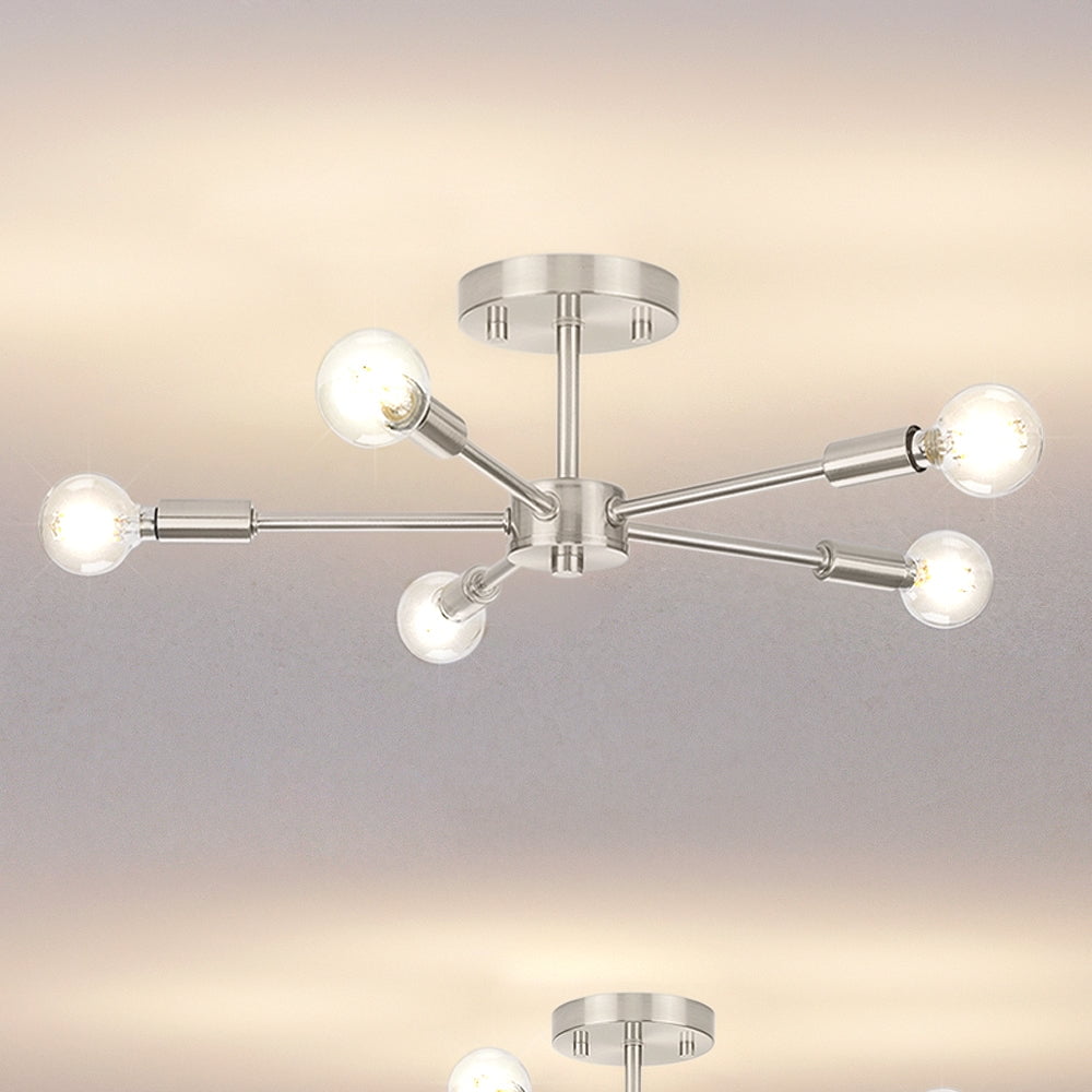 Luxury Mid-Century Modern Ceiling Light, 5.625H x 16W, with Modern ...