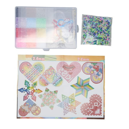 Kids Fuse Beads Kit 2.6mm 12 Colors Quadrate Heart Hexagonal ...