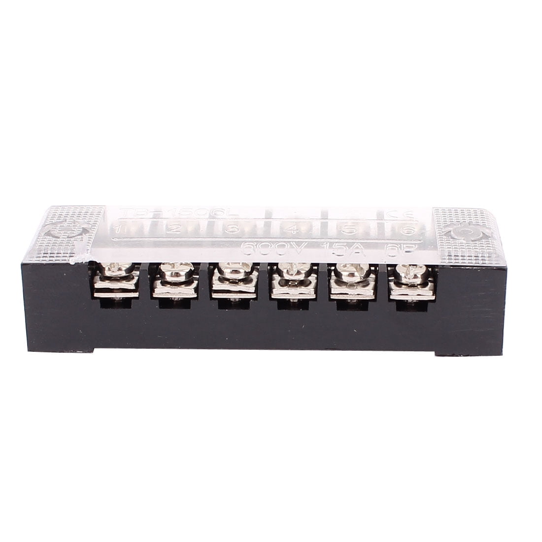 600V 15A 6P Dual Row Electric Barrier Terminal Block Cable Connector ...