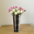 karymi Galvanised Sheet Iron Bucket Leak Proof Water Vase Vintage Old ...