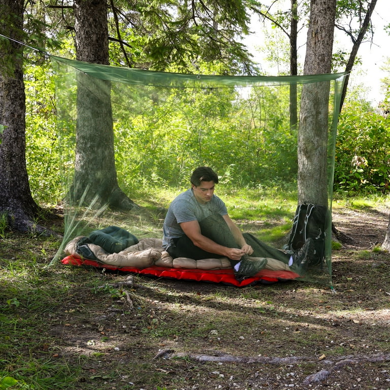 Coghlan s Rectangular Mosquito Net Green L 78 x W 32 x H 59 Polyester Mesh Insect Protection Walmart