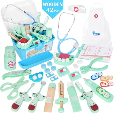 Melissa & Doug Super Smile Dentist Kit With Pretend Play Set of Teeth ...