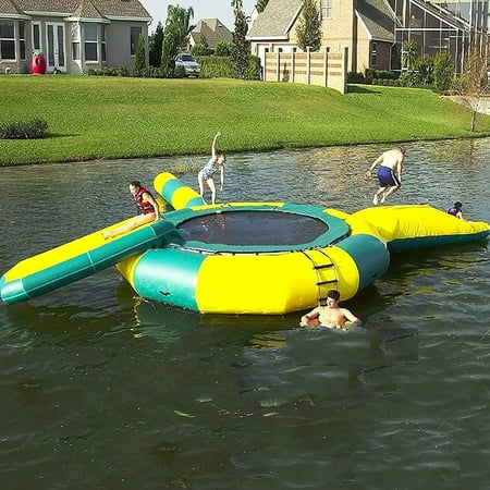 Water Inflatable Trampoline for Lake Large Trampoline 10 Feet Including ...