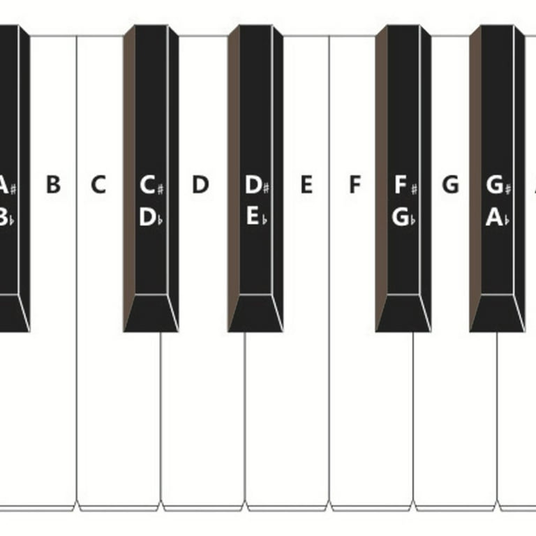 88 Piano Keys Chart