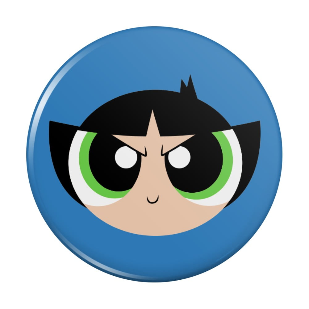 Powerpuff Girls Buttercup Head Pinback Button Pin - Walmart.com