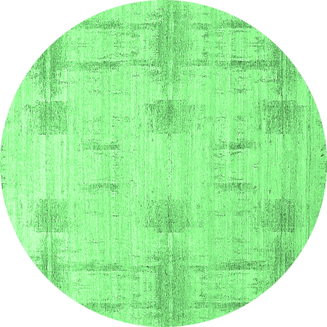 Ahgly Company Indoor Round Solid Emerald Green Modern Area Rugs, 6 ...