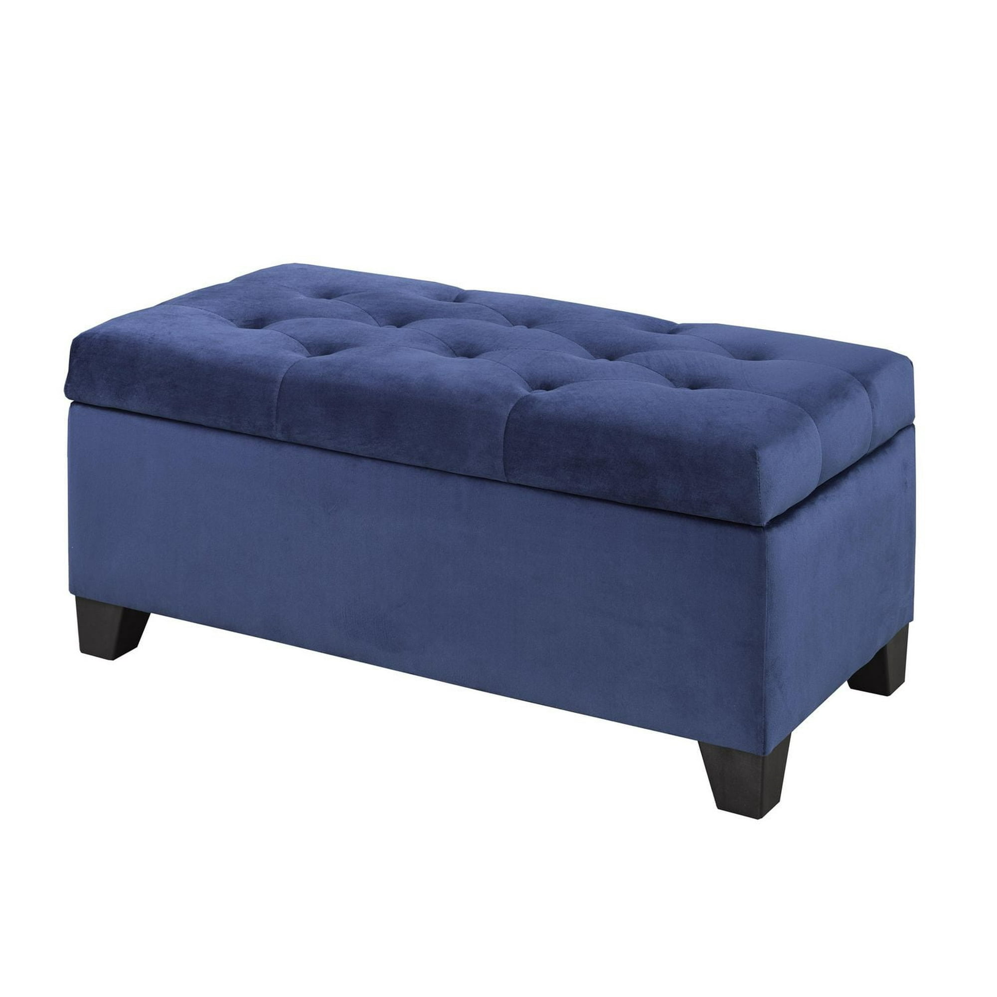 Click here for Brassex Tufted Storage Ottoman  Navy prices