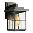 LNC 1-Light Black ModernTransitional Outdoor Wall Sconce/LED Exterior ...