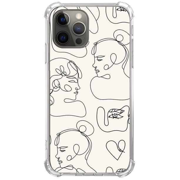Abstract Face Case for iPhone 13 Pro Max,Aesthetic Art Design TPU Bumper Cover Case - Walmart.com