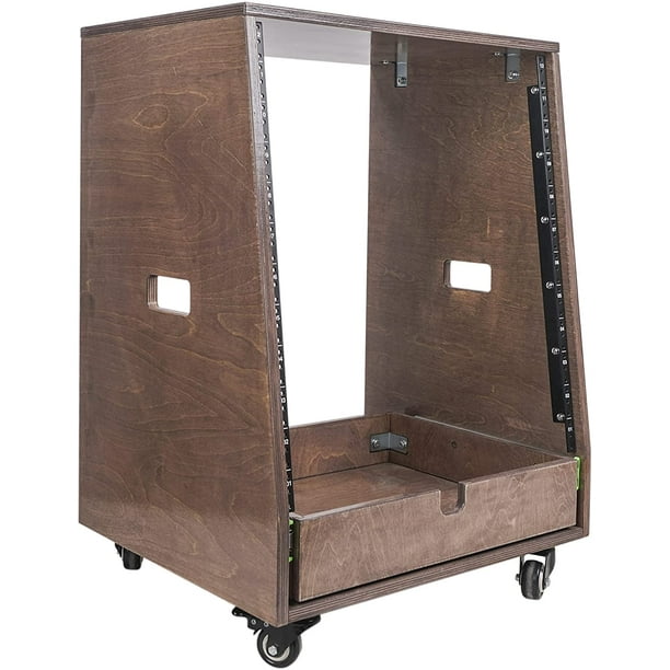 Sound Town 12U DIY Slanted Studio Rack with 12U Rack Space, Extra 2U ...