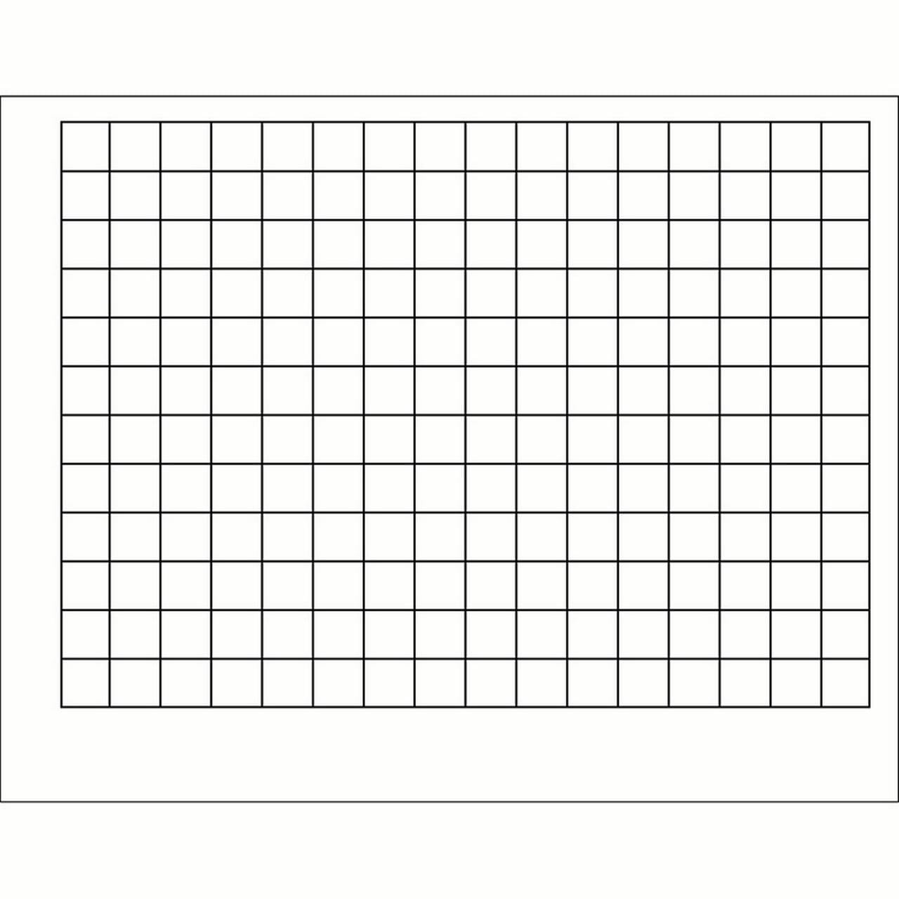 Graphing Grid (1 1/2" Squares) Wipe-Off Chart, 22" x 28" | Bundle of 10 ...