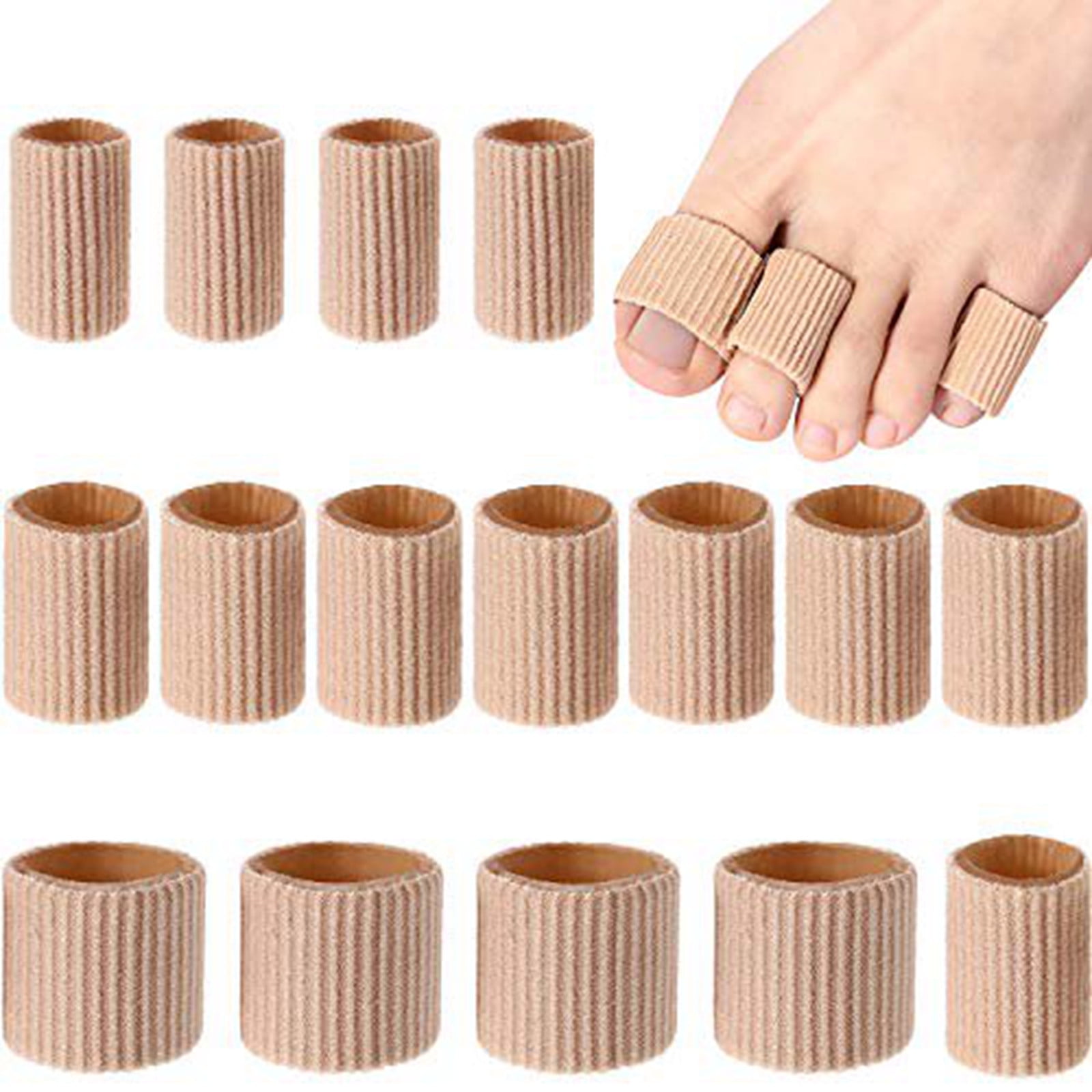 Toe Cushion Tube Toe Sleeves Soft Gel Corn Pad Protectors For Cushions ...