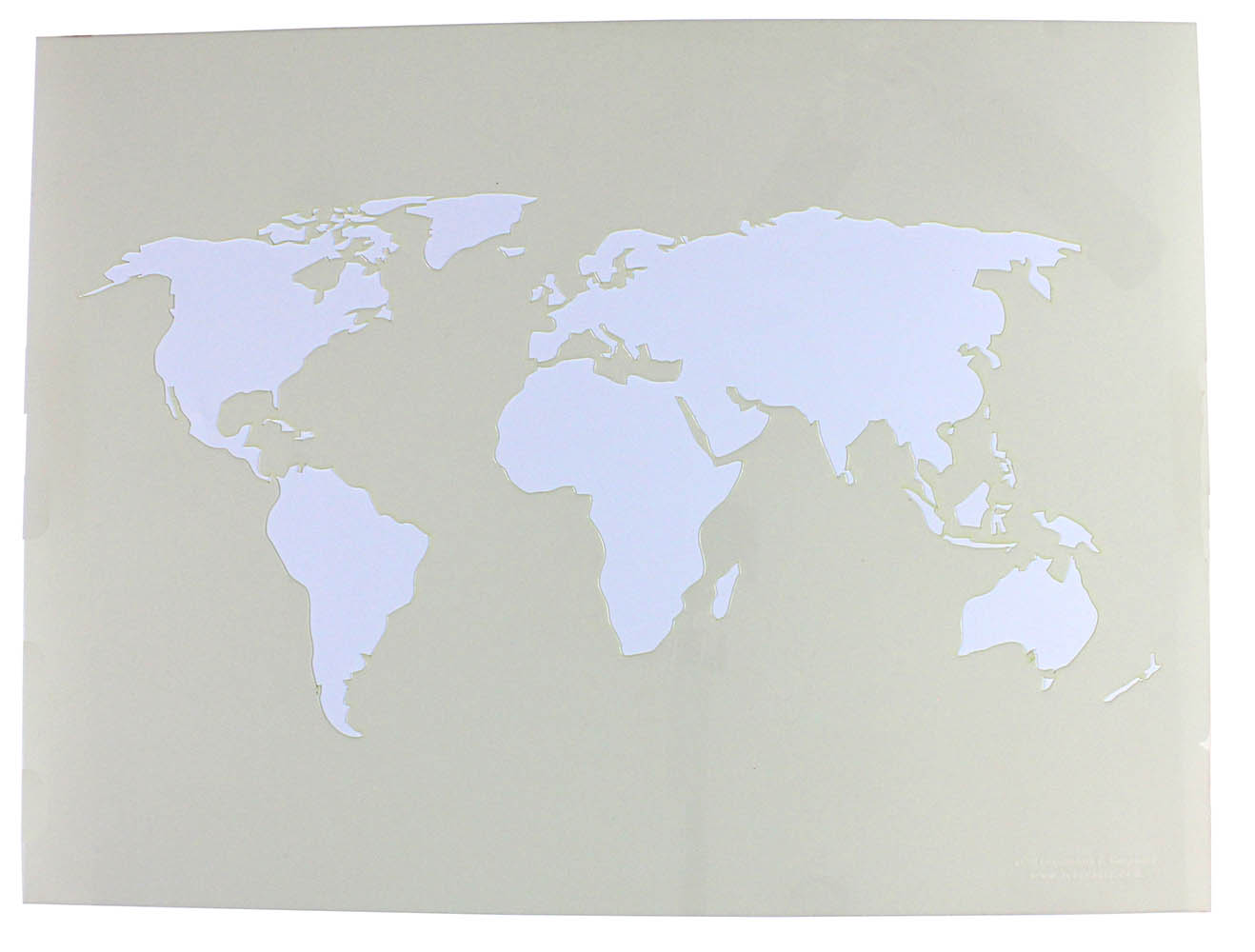 Map of the World Stencil 14 Mil 18" X 24" Painting /Crafts/ Templates ...