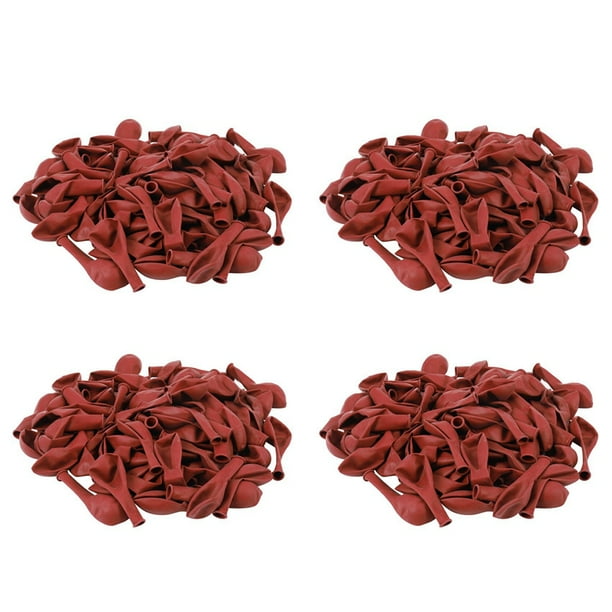 400Pcs Ruby Rojo Balloon New Glossy Metal Pearl Latex Balloons Chrome ...