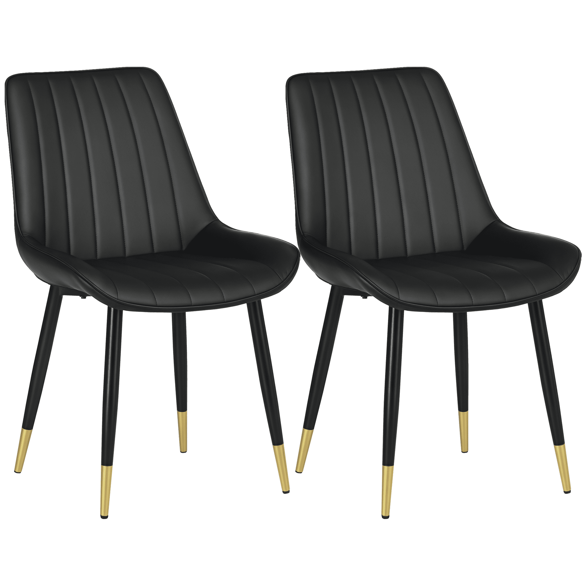 Click here for Homcom Dining Chairs Set Of 2  Pu Leather Upholste... prices