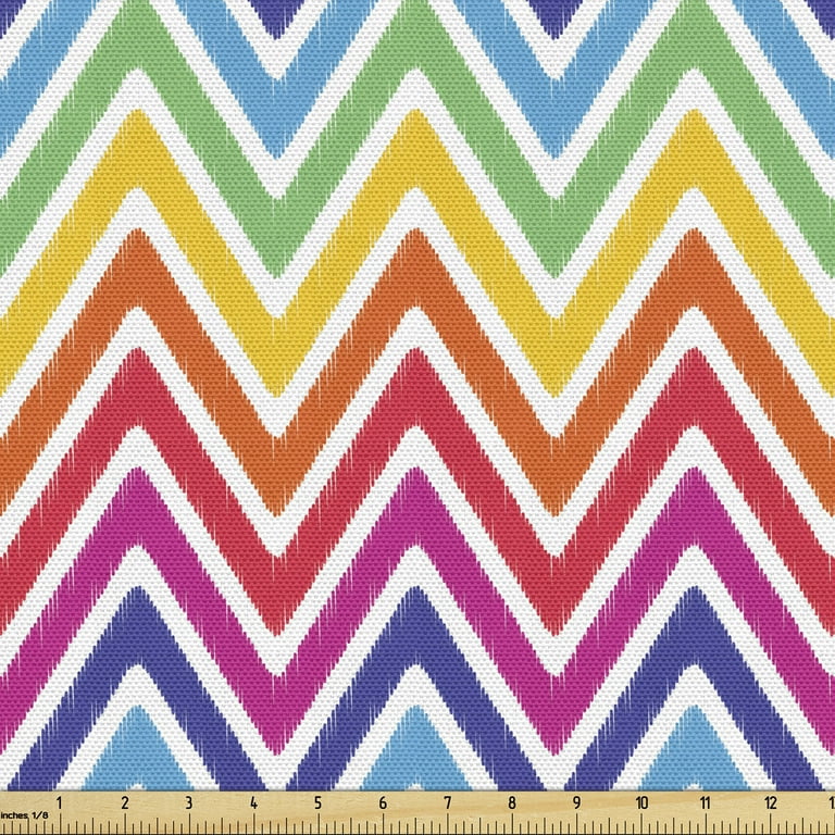 Rainbow Chevron Print