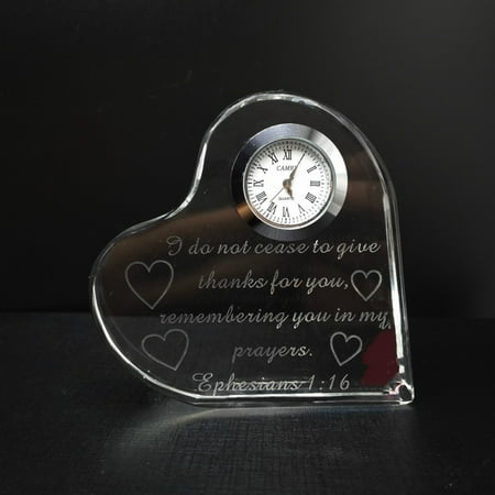 Homeex New Crystal Heart-shaped Crystal Clock Crystal | Walmart Canada