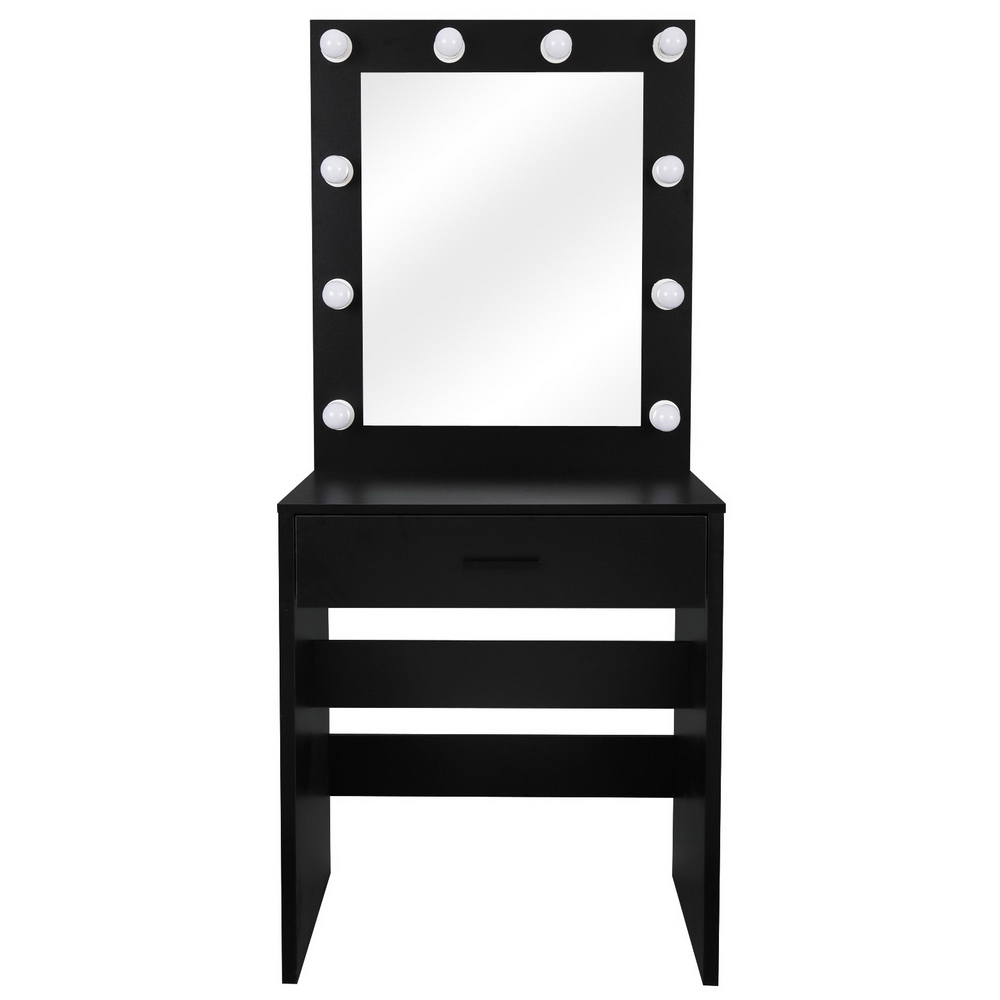 Tcbosik Lighted Makeup Table Vanity With A Light Cannon Large Mirror Tcbosik Lighted Makeup Table Vanity With A Light Cannon Large Mirror