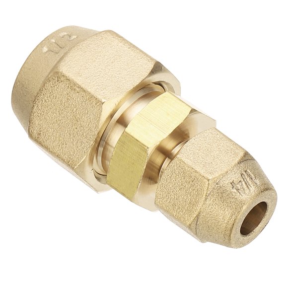 Uxcell Brass Flare Cap 1/4" Flare Female Flared Tube Fitting Nut ...