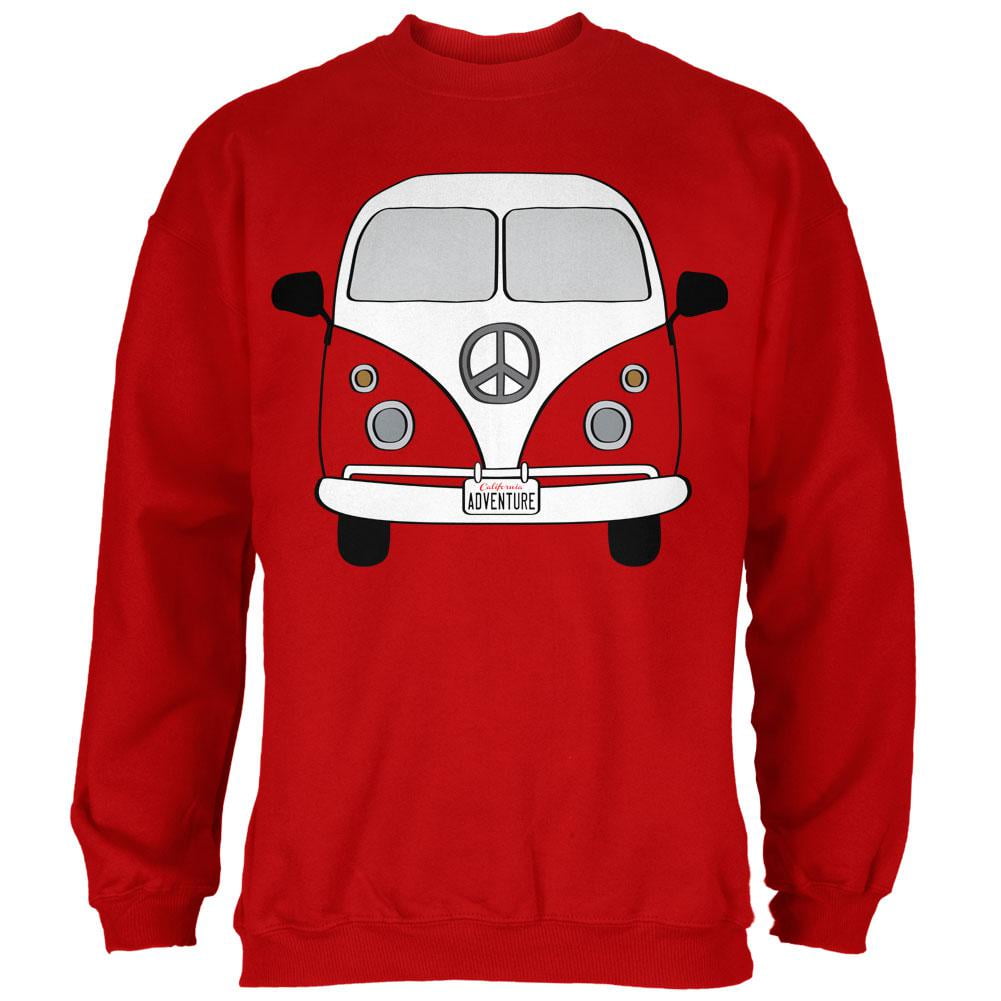 Halloween Travel Bus Costume Camper Adventure Mens Sweatshirt Red LG ...